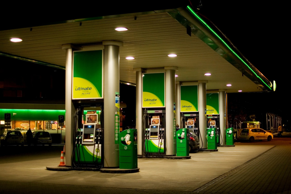 Stacji Bp Logo Znak Stacji Benzynowej BP – Stockowe Zdjęcie